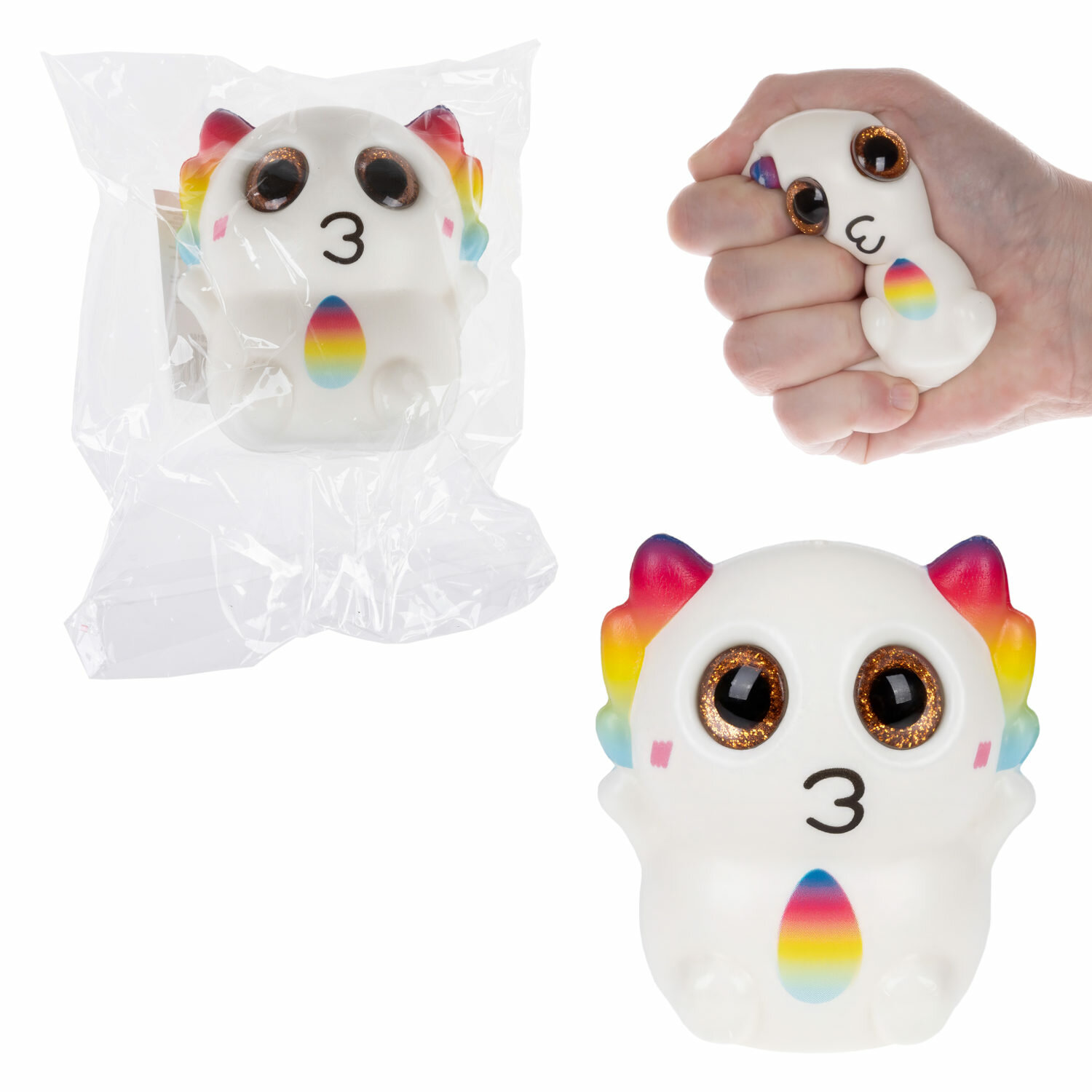 Сквиш Аксолотль 1TOY антистресс для рук, табо таба сквиш, жмякалка, мялка