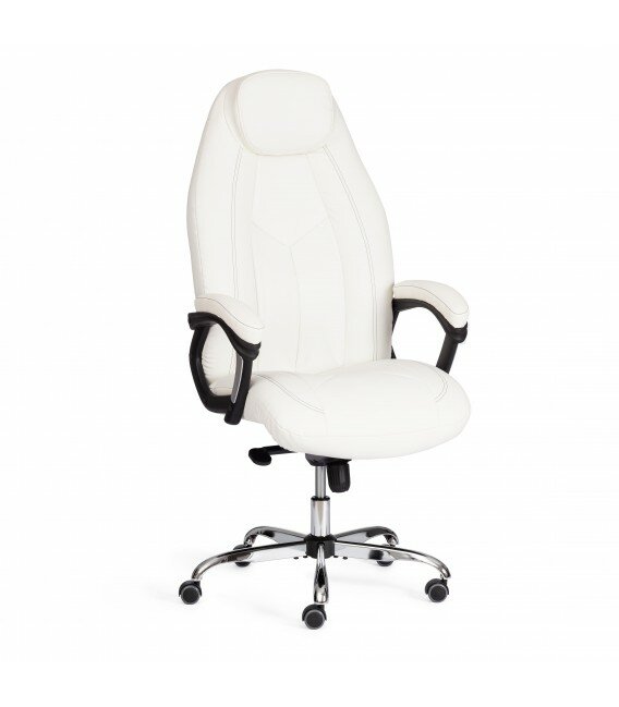 TetChair Кресло BOSS lux, кожзам белый