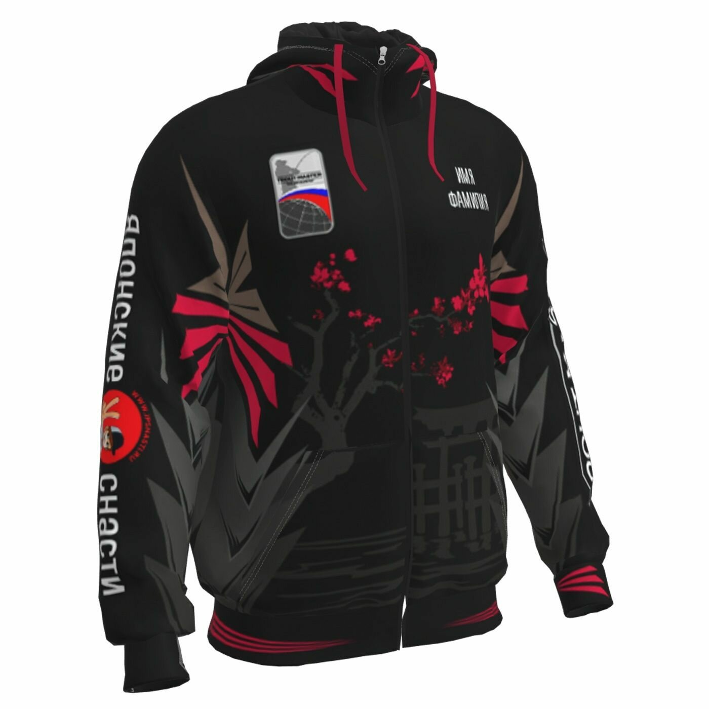 Толстовка мужская рыболовная, Японские Снасти, Samurai, размер XL