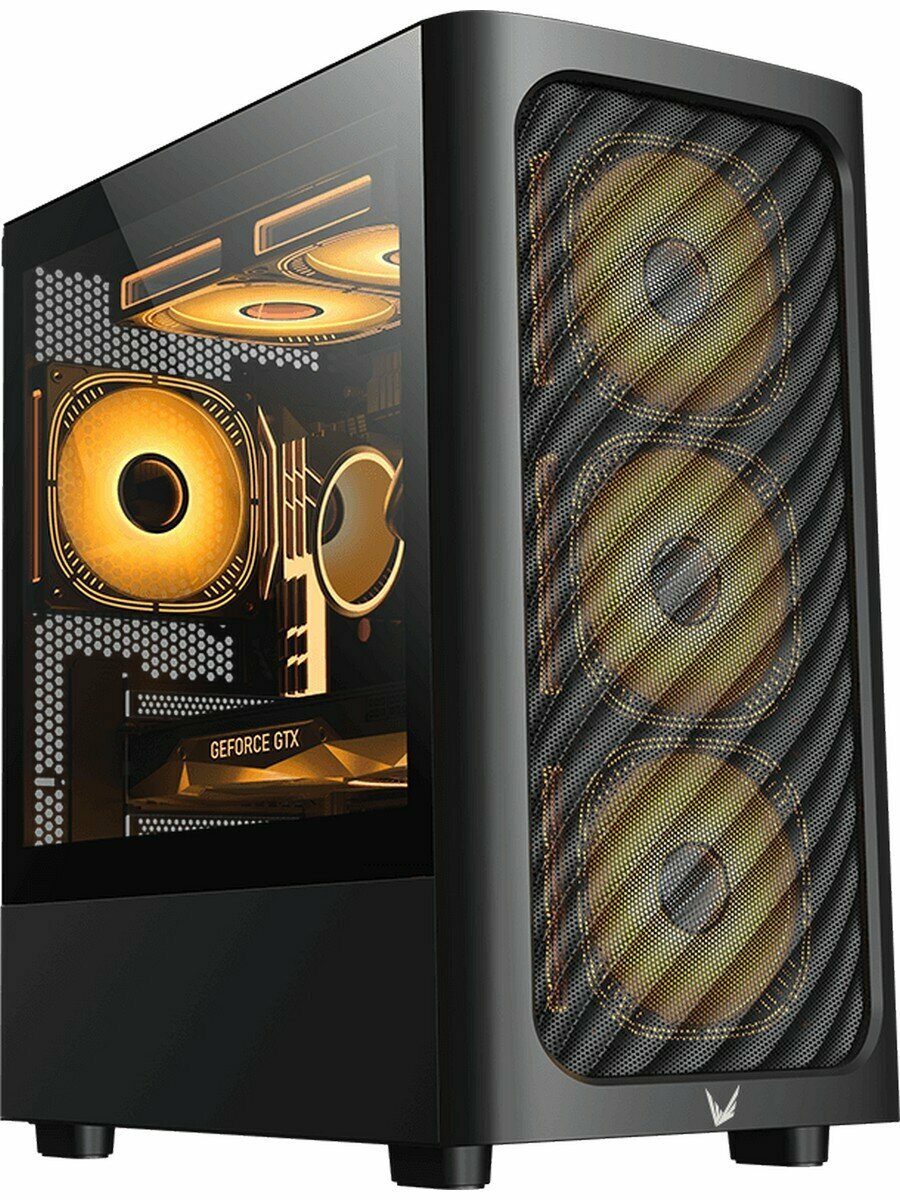 Корпус MidTower FORMULA (AEROCOOL) AIR MESH G3 black (mATX, без БП, ARGB, 3xUSB Type-A+USB Type-C) (AIR MESH G3 (F))
