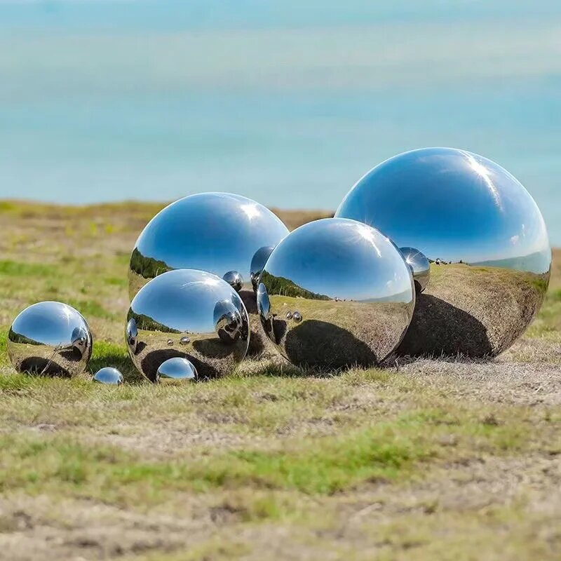 Зеркальный декоративный шар из нержавеющей стали 50mm, silvery