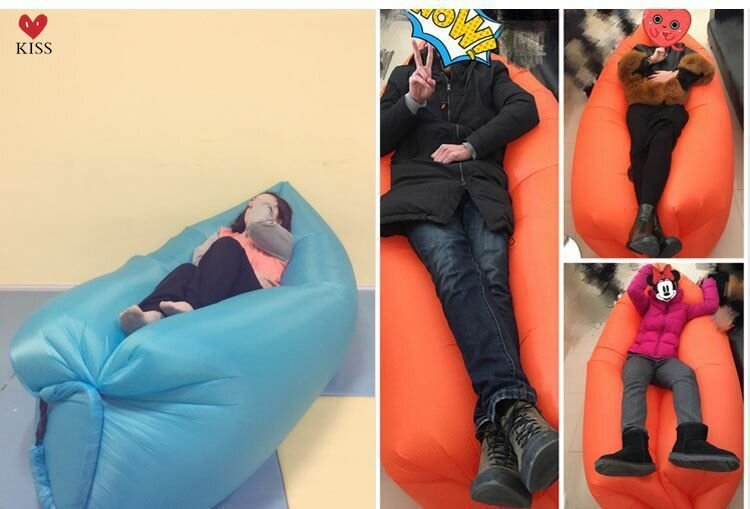 Переносной передвижной спальный мешок для пикника 180X75cm с надувным диваном одного человека