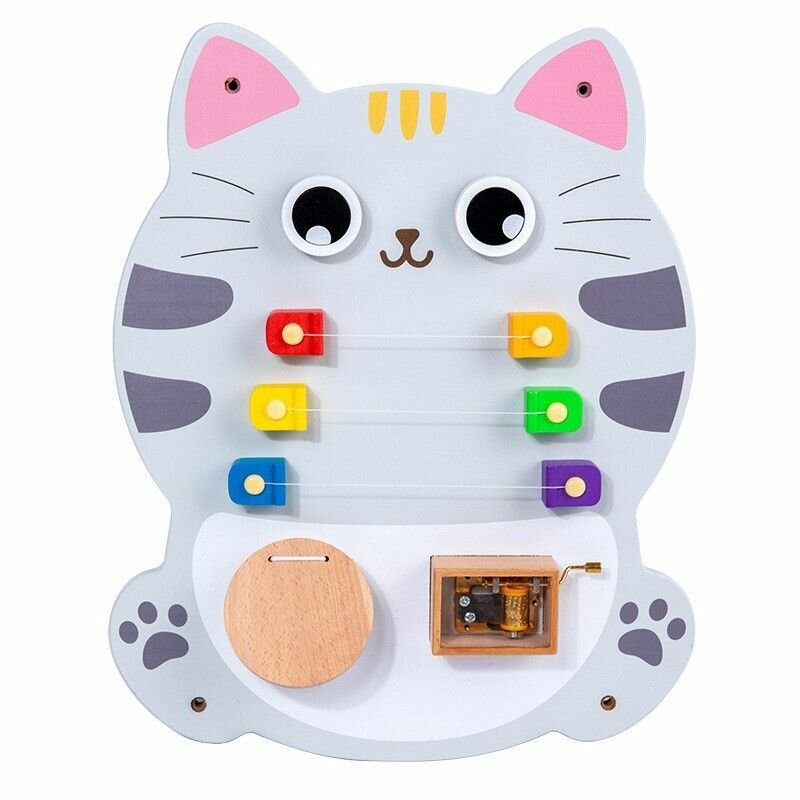 Веселые и обучающие игры для раннего обучения детей в детском саду, настенные украшения для коридора, детские деревянные настенные игрушки