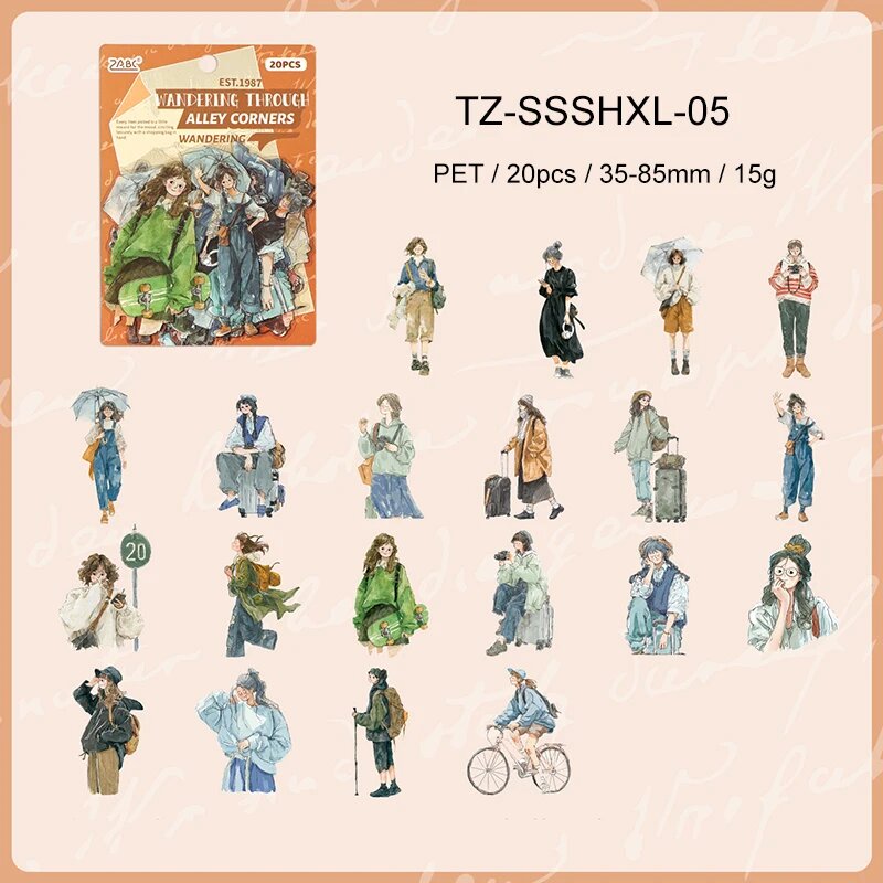 Стикеры TZ-SSSHXL-05 Девушки в городе