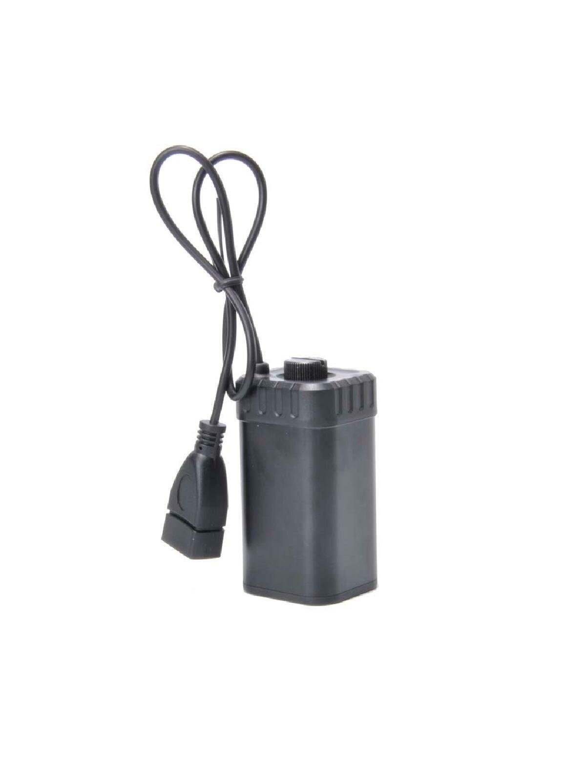 Батарейный блок на 4 АА, USB-выход черный