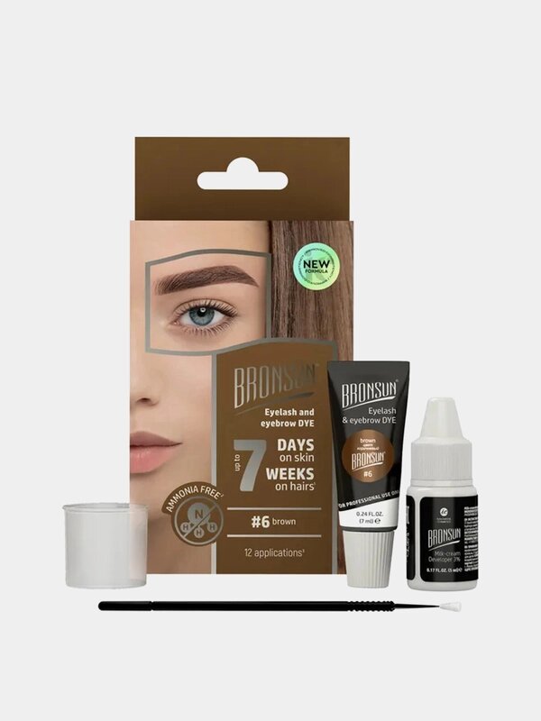 Набор краски для бровей Innovator Cosmetics, коричневый