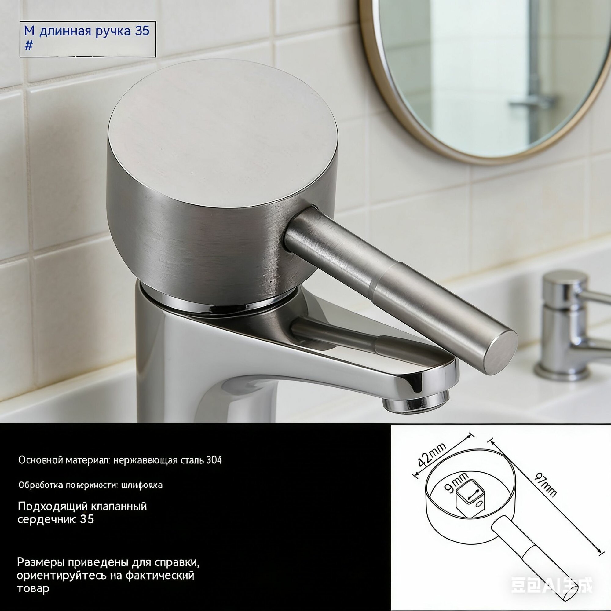 Ручка для крана удобная и простая