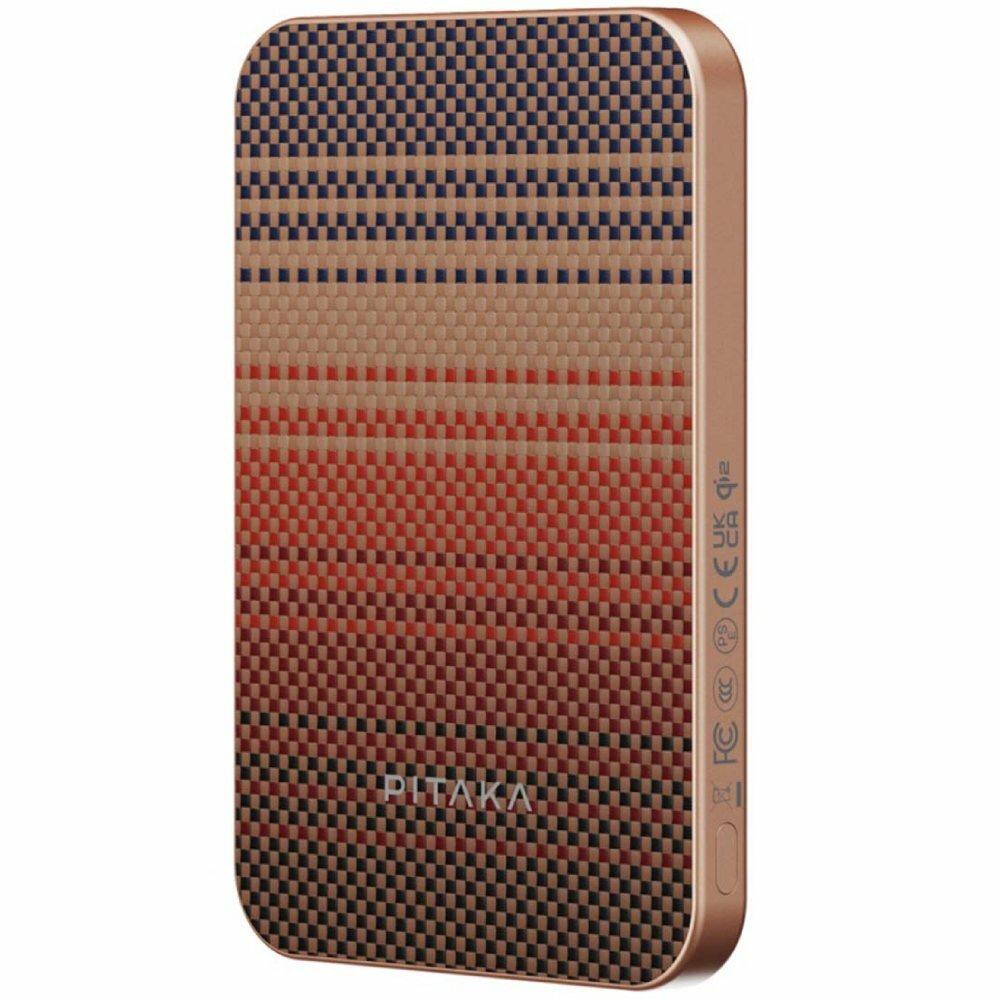 Внешний аккумулятор Pitaka Power Qi2 золотой