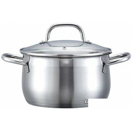 Кастрюля Appetite "Victoria" SH13543, нержавеющая сталь, серебристая, 24х24 см