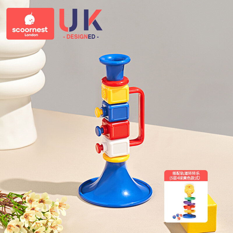 Маленькая трубка для детей, игрушка для младенцев, музыкальный инструмент для детей 0-3 лет, 1 свисток, губная гармошка, 2