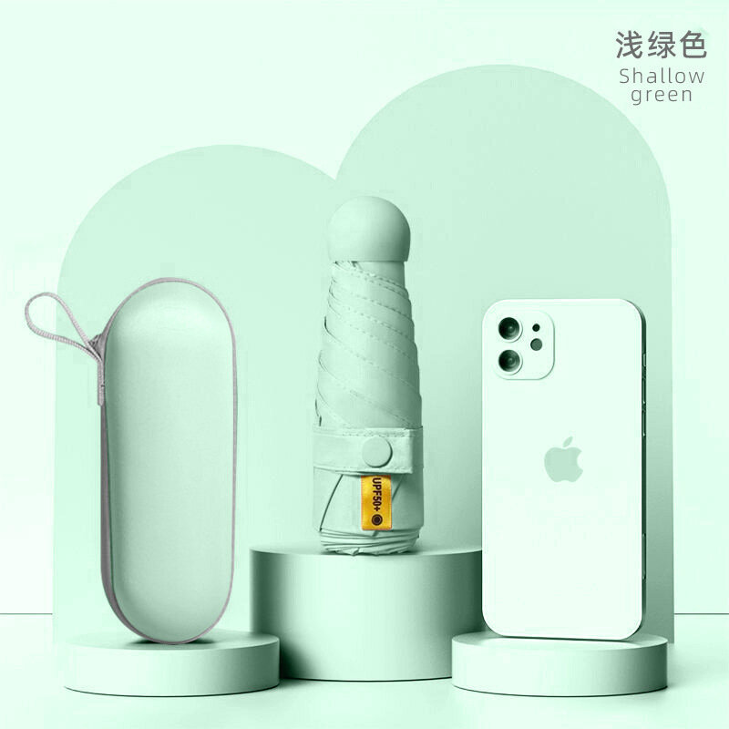 Новый мини-зонт 30% off 50% off с защитой от ультрафиолета, портативный зонт для солнечных и дождливых дней, женский зонт с возможностью персонализации.