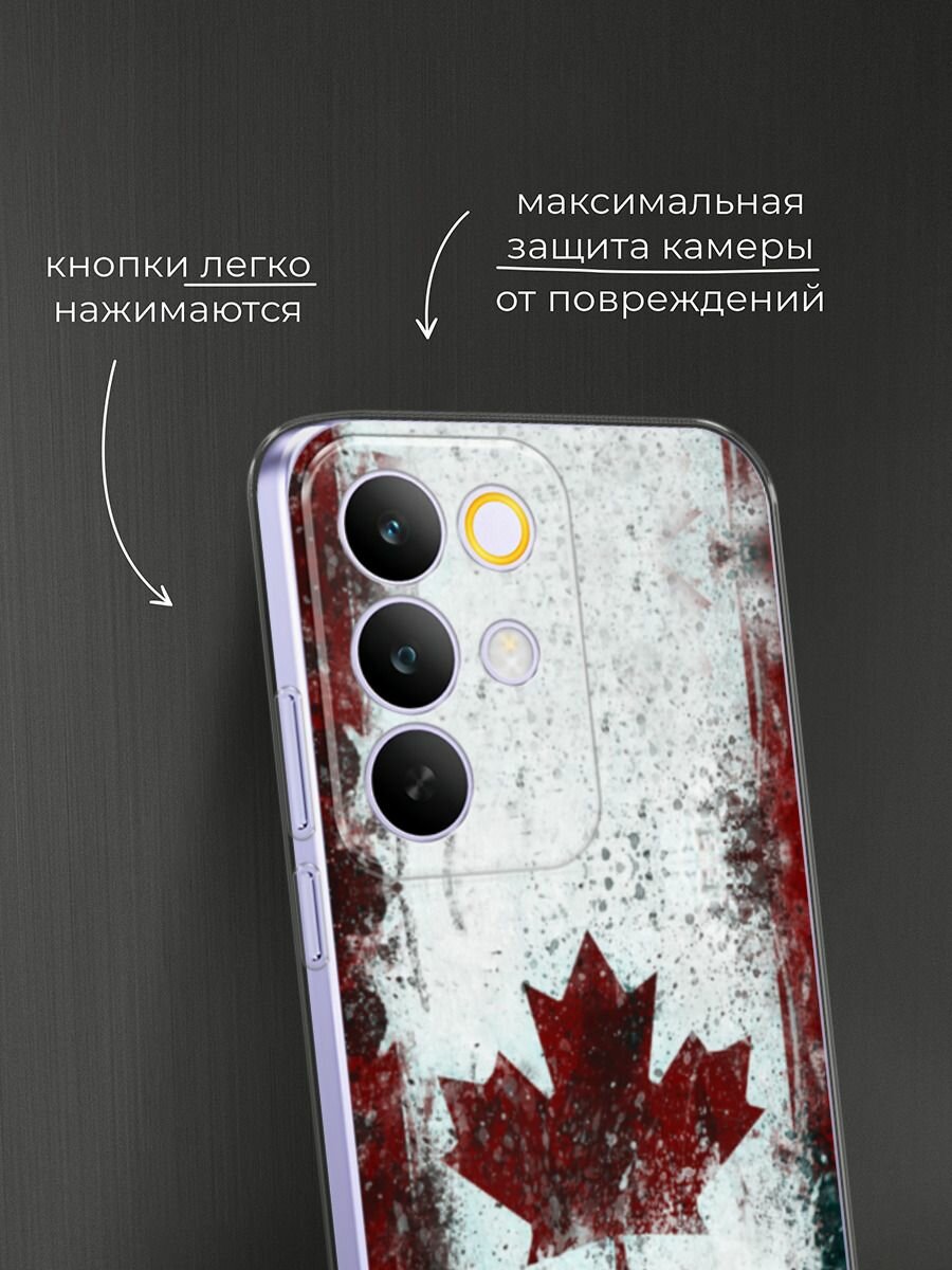 Силиконовый чехол на Realme C85 Pro / Реалми C85 Про с принтом Канада — фото 1