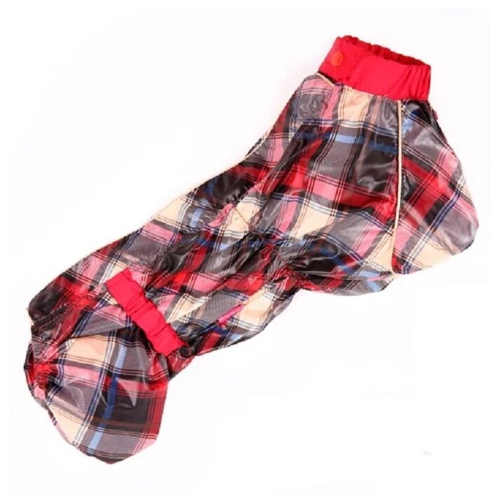 For my dogs дождевик серый клетка девочка ТС1