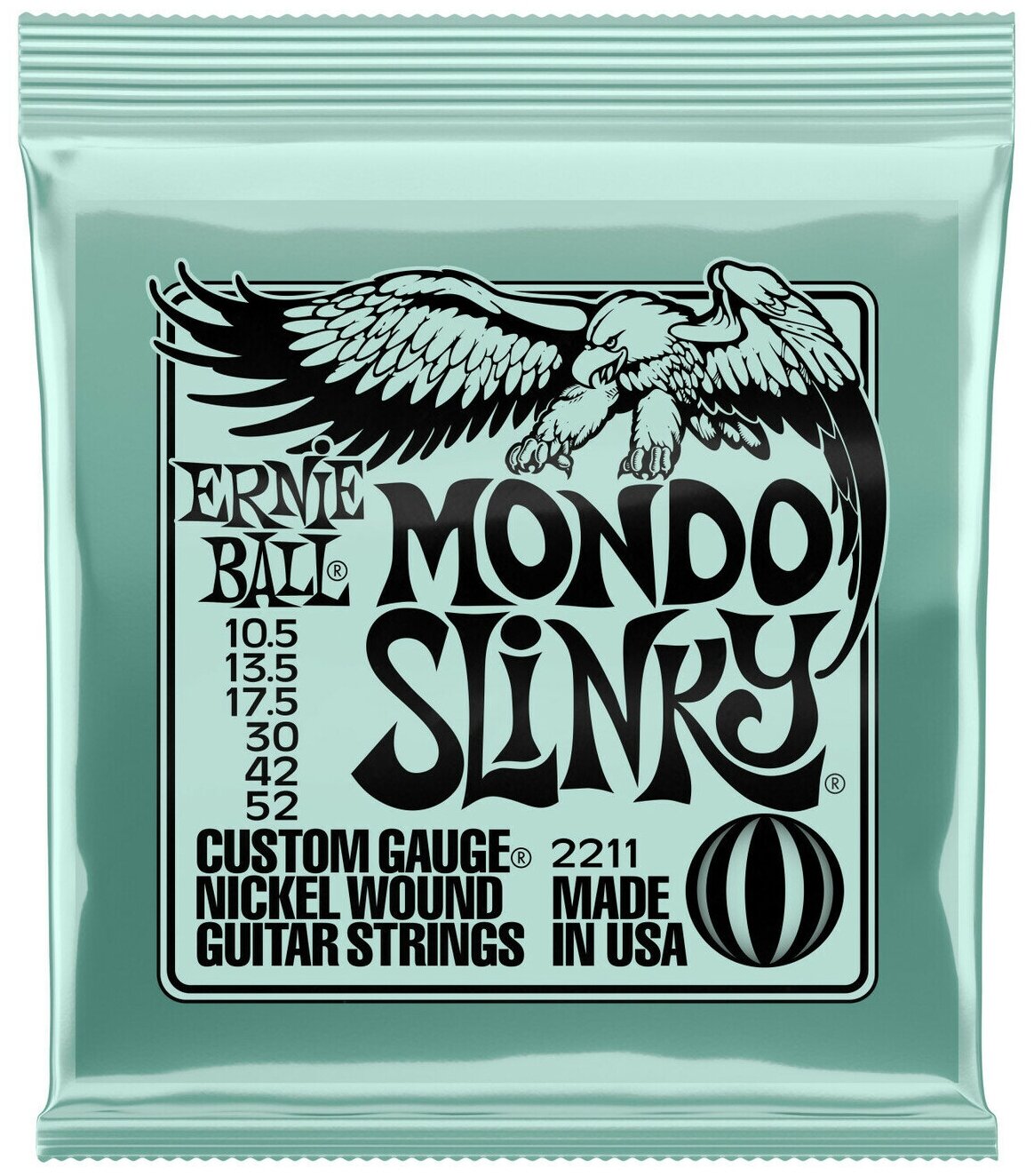 ERNIE BALL 2211 Nickel Wound Slinky Mondo 10.5-52 Струны для электрогитары