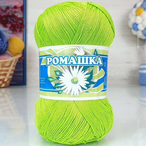 Пряжа ПНК им. Кирова ромашка 4706 экзотика (4 мотка)