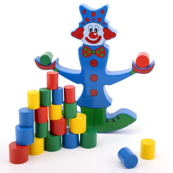 Деревянный развивающая игрушка Баланс "Клоун" для детей 3-6 лет Развитие моторики