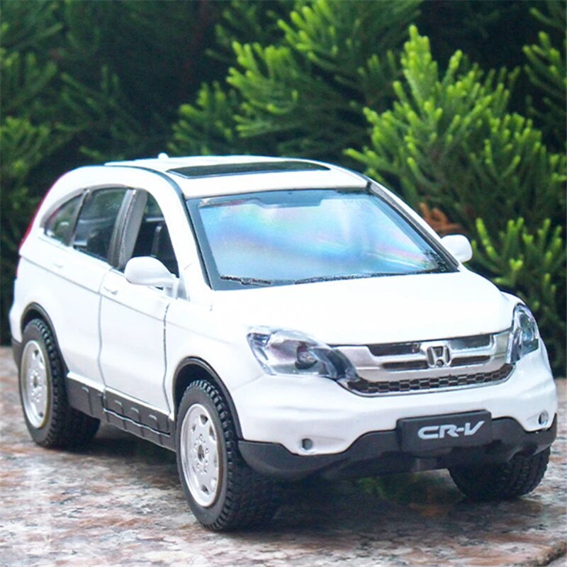 Модель автомобиля Honda CRV 1:32 металл BeiDuDu для детей от 7 лет Белый, White