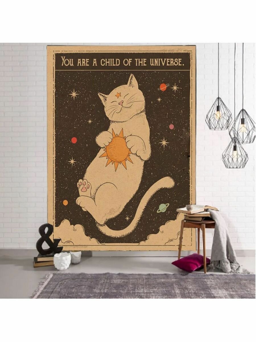 Гобелен на стену кот