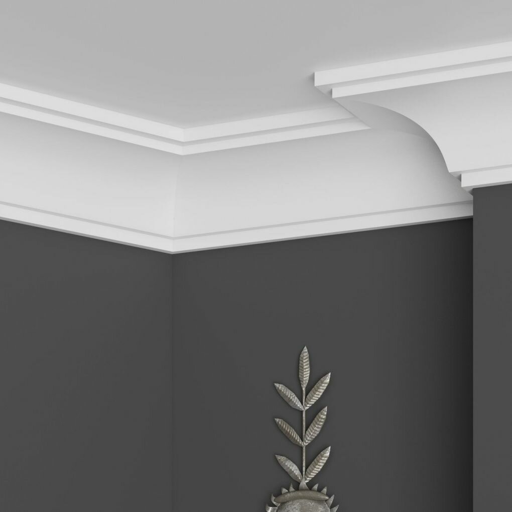 Потолочный плинтус Ultrawood CR 2340 i 2.00 под покраску 2000 х 72 х 90 мм