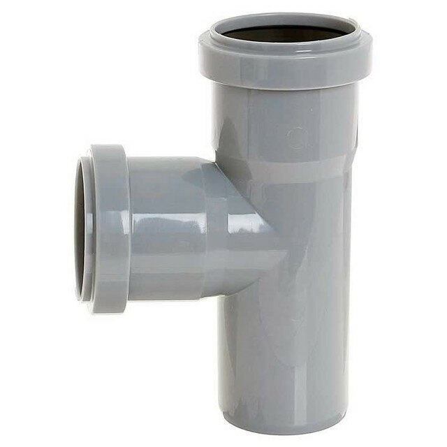 Тройник для внутренней канализации 40x50 мм, вес 87,5гр, элемент трубопроводной системы