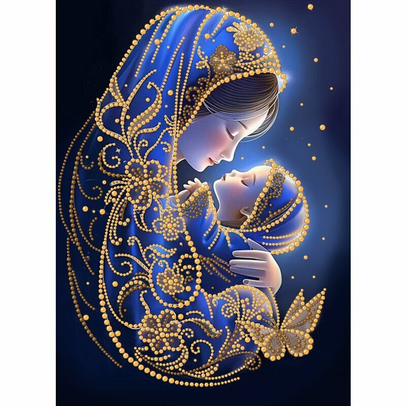 Набор для вышивания Larkes #Н4229 Драгоценное дитя, Вышивка бисером, 21 х 29 см