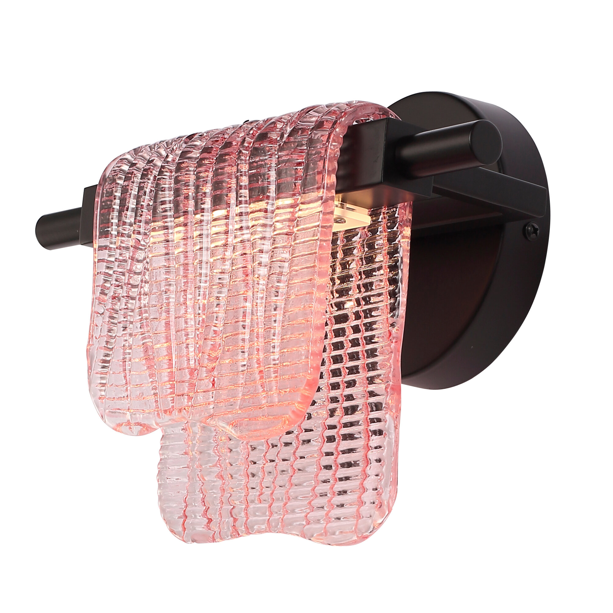 ST-Luce Светильник настенный черный/розовый LED 1*6W 3000K SL6021.401.06