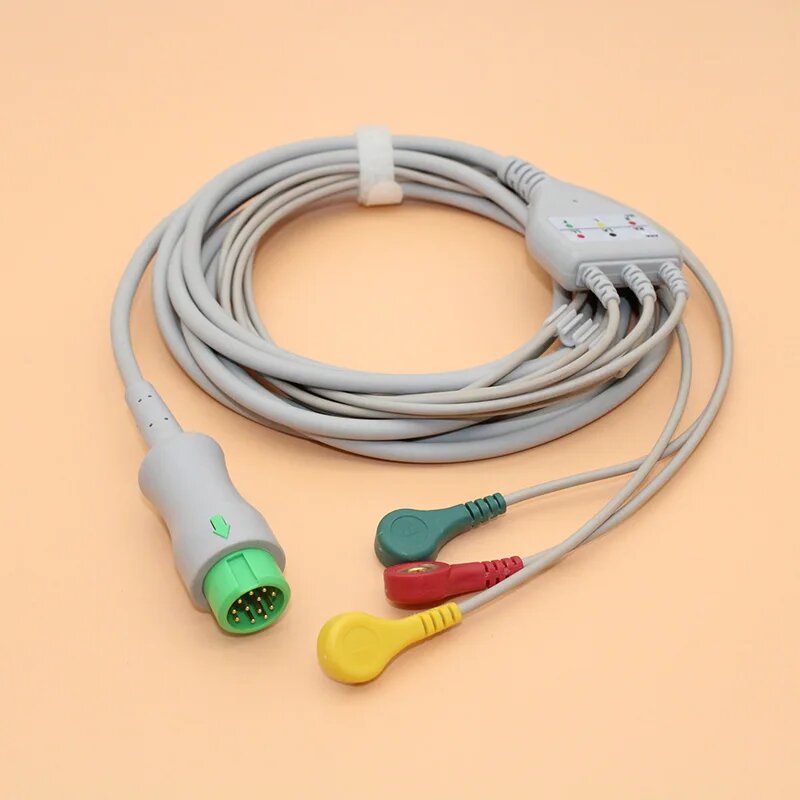 3-х проводной кабель ЭКГ Mindray ECG-MI-3 3-Lead IEC Snap