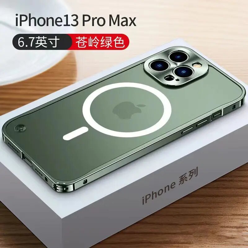 Чехол для iPhone 13 Pro Max Magnetic Green