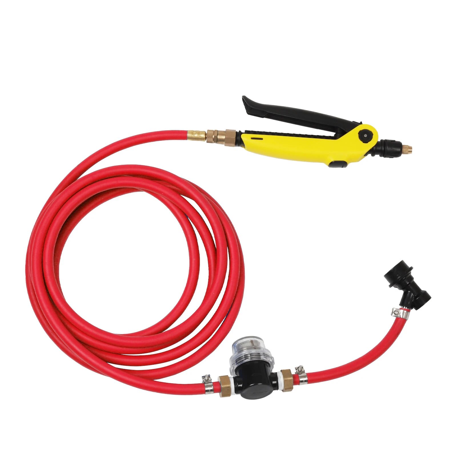 Водяной пистолет для мойки автомобилей высокого давления с регулируемым фильтром, шланг распылителя из ПВХ для чистки автомобиля, упаковка, виниловая установка Red