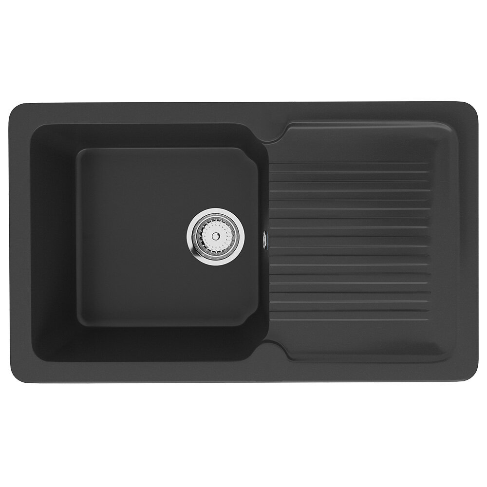 Кухонная мойка Ulgran Classic U-506-344 ультра-черный