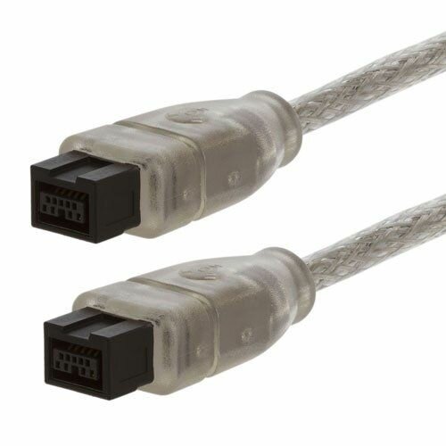 Кабель FireWire 800 (9pin) - 800 (9pin) / 3 метра прозрачный