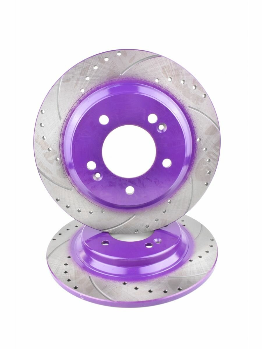 Диск тормозной задний перфорированный для а/м HYUNDAI Sonata, Grandeur; KIA Ceed, NiBK RN1601DSET