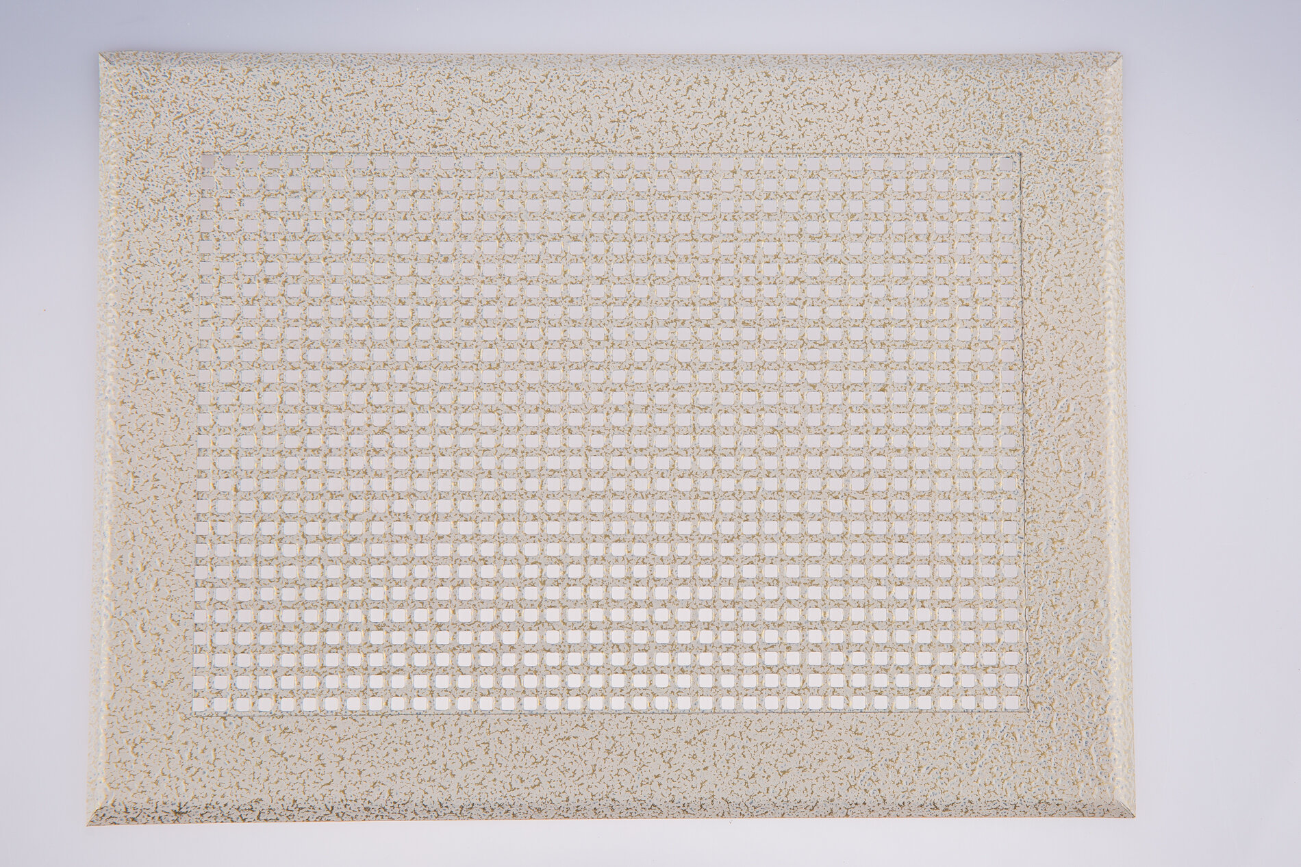 Решетка вентиляционная 240х180мм металлическая на магнитах, квадрат, антик белый