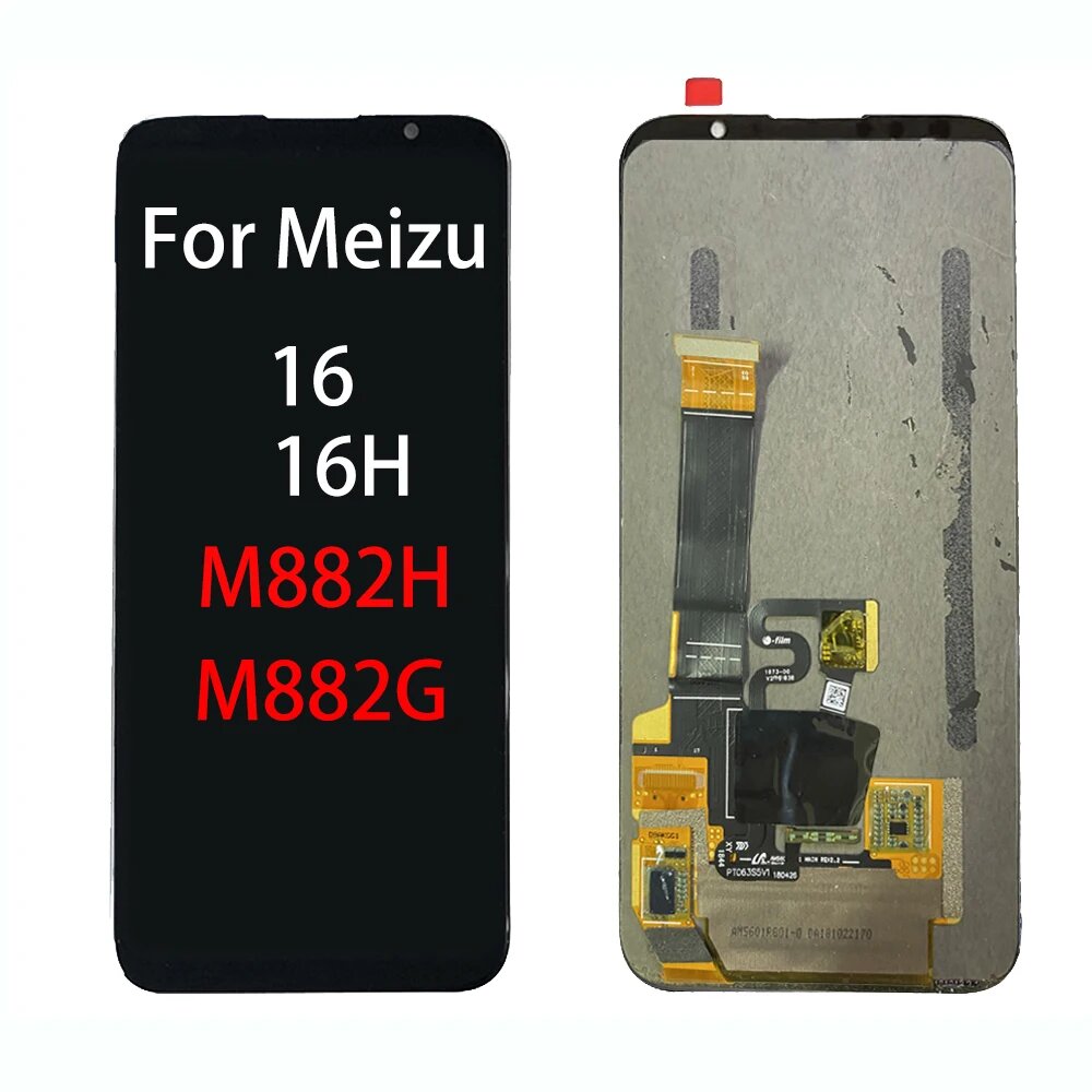 Оригинальный 6,0 'для Meizu 16 16th ЖК-дисплей M882H M882Q, дигитайзер сенсорного экрана, запасные части для Meizu16 16th дисплея