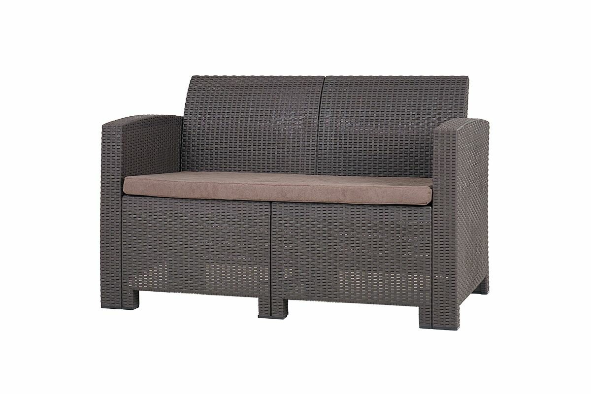 Диван двухместный B: rattan Arizona Венге Размеры: Высота 760мм Глубина 660мм Ширина 1205мм