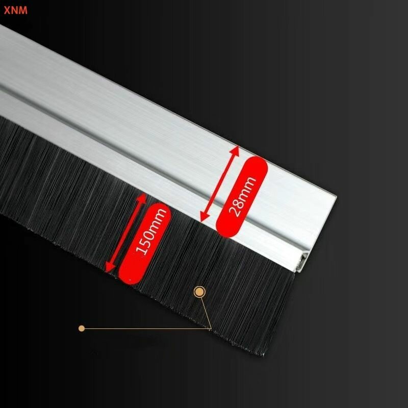 Линейный пороговый щеточный герметичный алюминиевый н-образный профиль 28h-150(дверь, жалюзи) 50СМ*2
