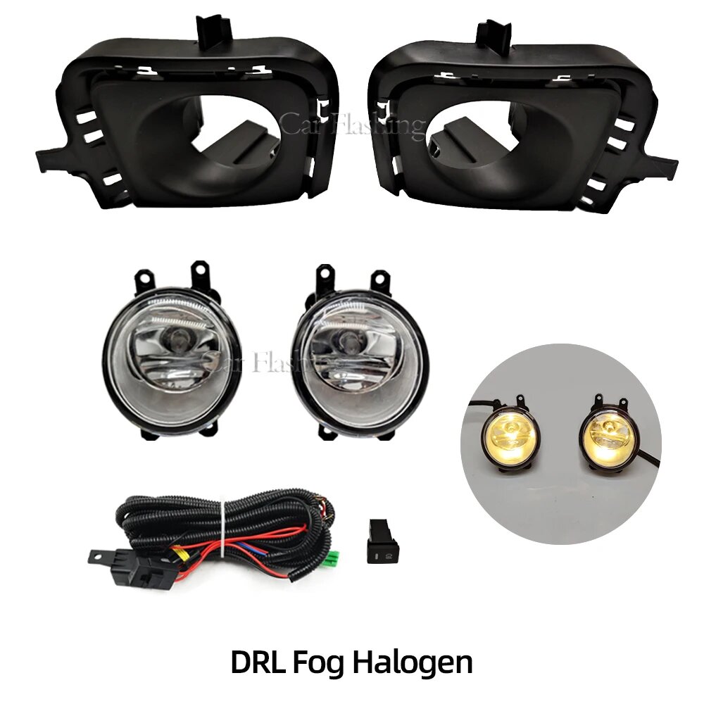 Автомобильный светодиодный противотуманный фонарь для Toyota Prius C Aqua 2012 2013 Halogen Fog Set