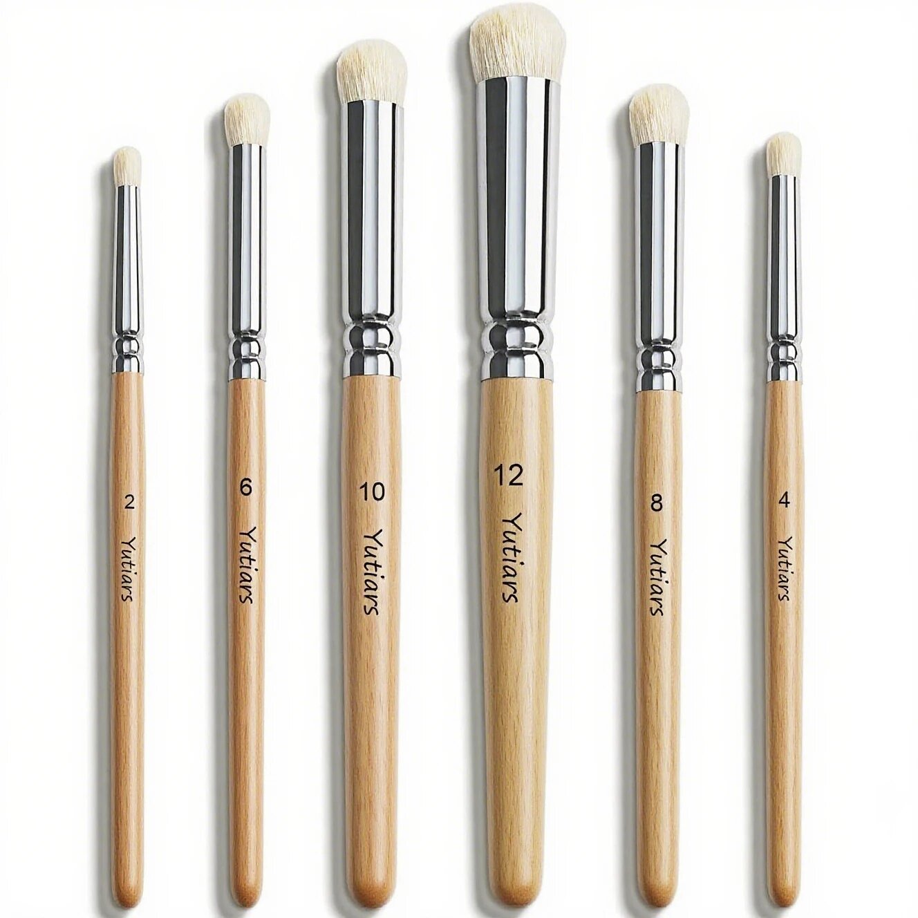 Набор кистей для макияжа Yutians 6pcs Wood