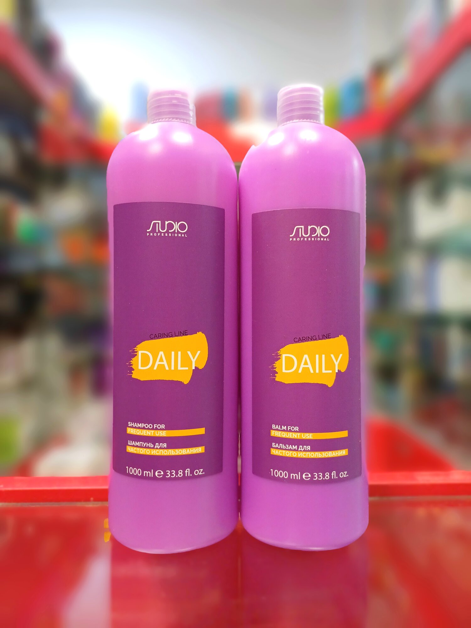 Набор для частого использования регулирует работу сальных желёз (шампунь 1000мл + бальзам 1000мл) Kapous Studio