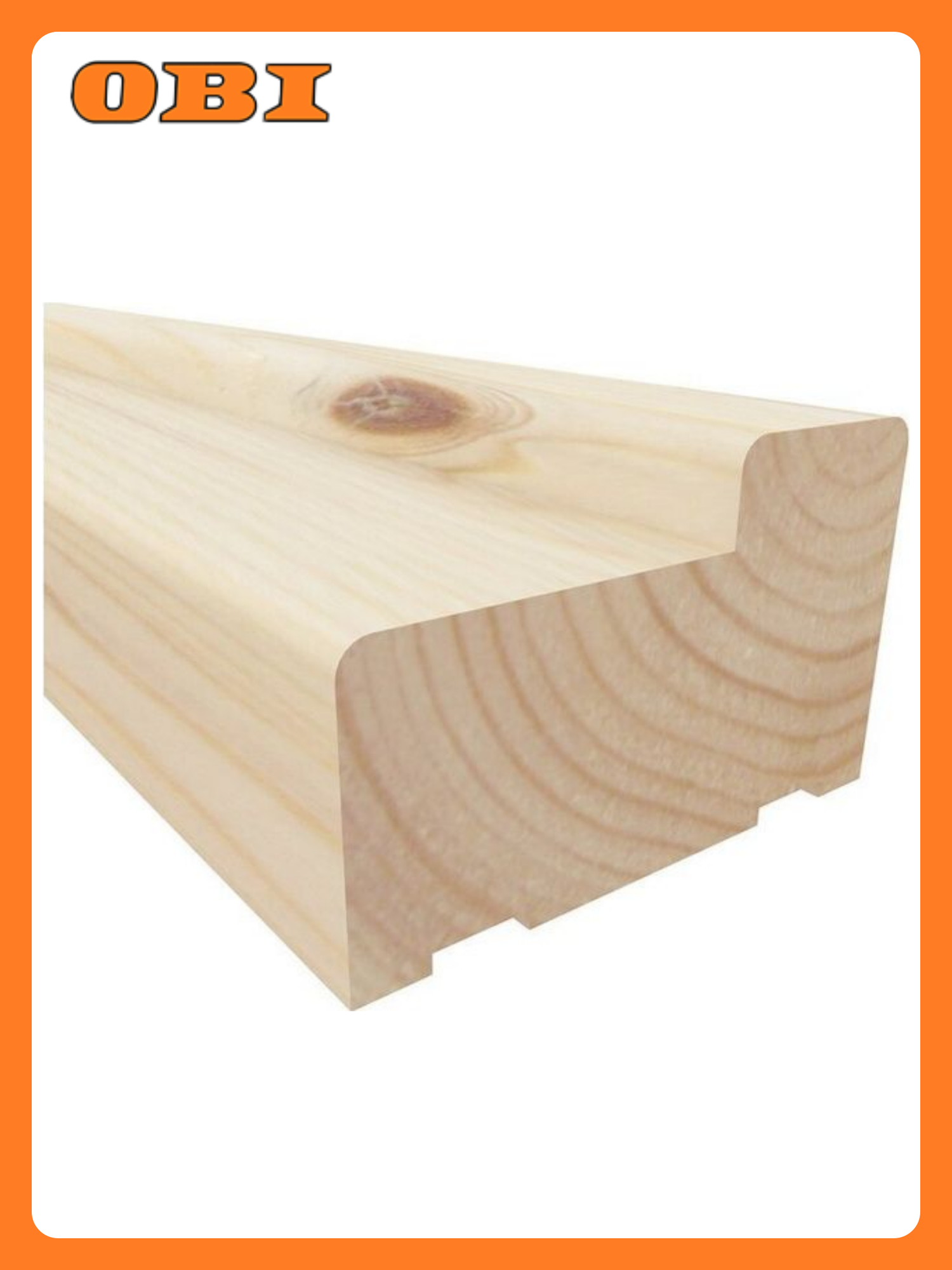 Дверная коробка, сосна, сращенная, сорт АБ, бежевая, 30x90x2100мм