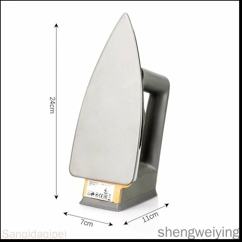 Бытовой старинный утюг для сухой глажки без воды и пара