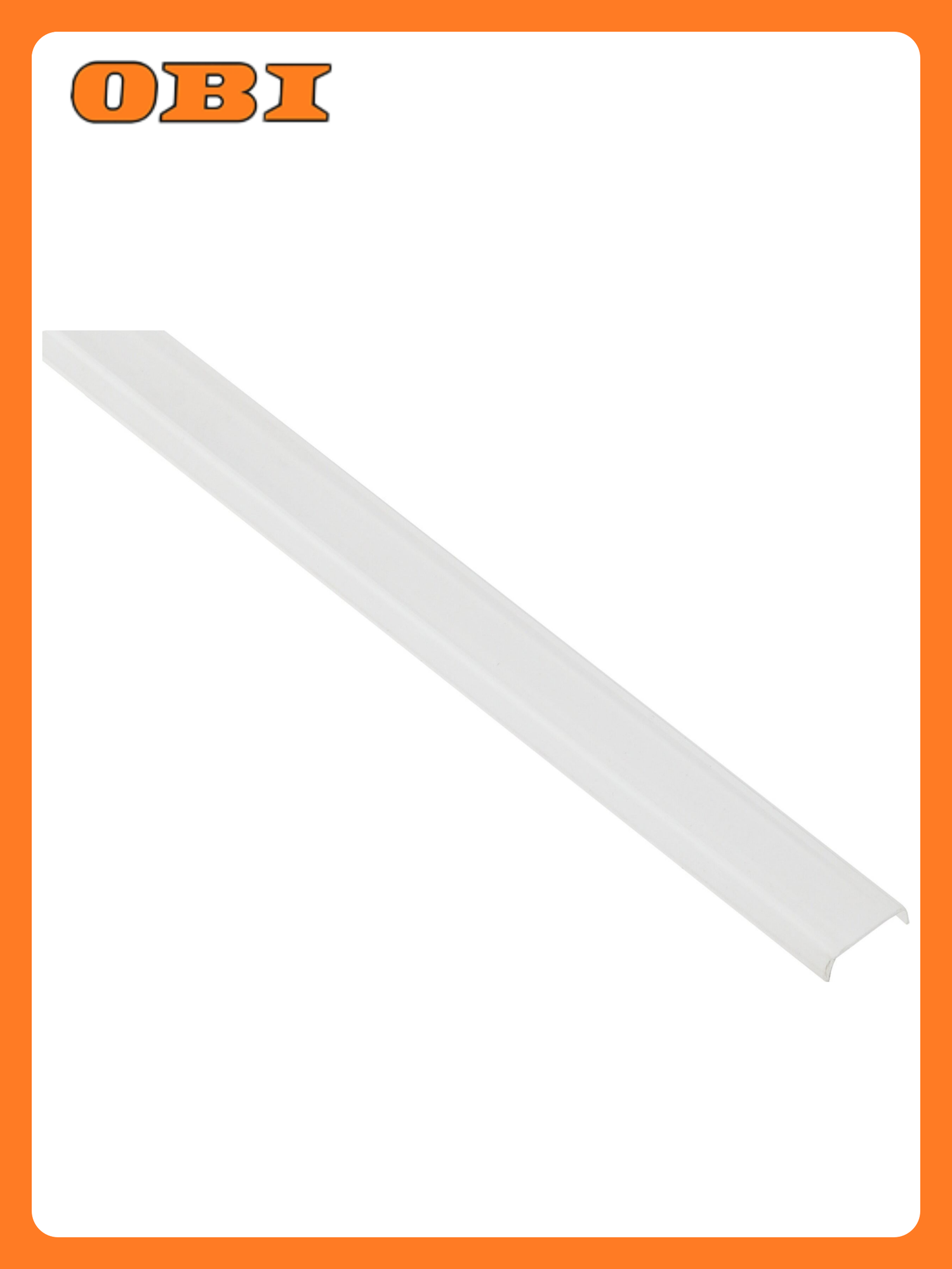 Рассеиватель прозрачный ЭРА 1612-2В для профиля САВ261 п-образный 2000x16x12 мм