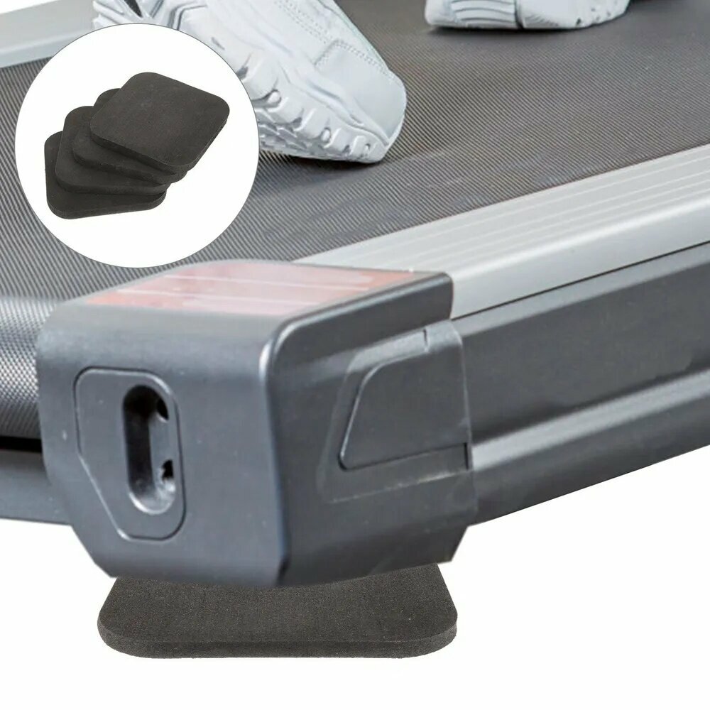 Резиновые демпферные накладки для мебели черного цвета в наборе 4 шт