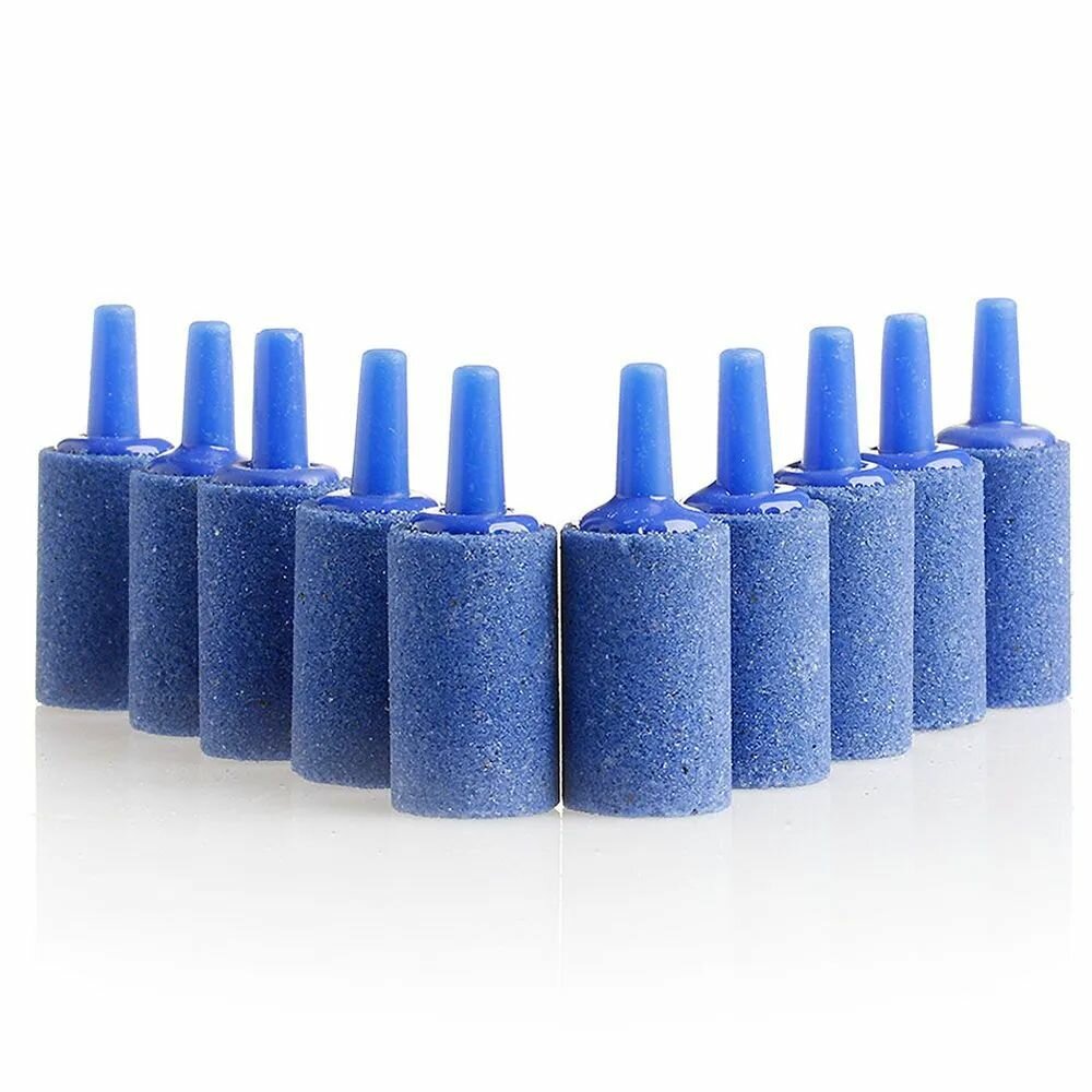 10 шт. воздушный каменный пузырьковый цилиндр многоразовый кислородный диффузор для аквариума, пруда, гидропоники, насос Airstones