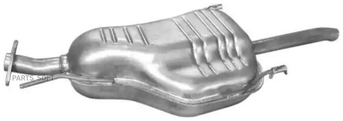 Глушитель задн часть OPEL: ASTRA G 1.8 16V/2.0 16V sedan 98-04 Polmostrow арт. 17.612