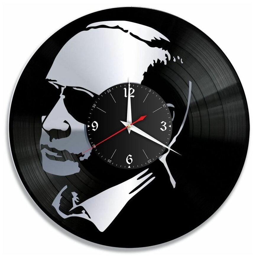 Часы из винила Redlaser "Владимир Путин, президент России в очках" VW-10743-2