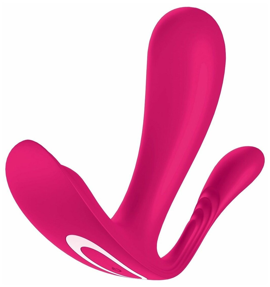 Анально-вагинальный вибромассажер со стимулятором клитора Top Secret+ (подключ. к Bluetooth)