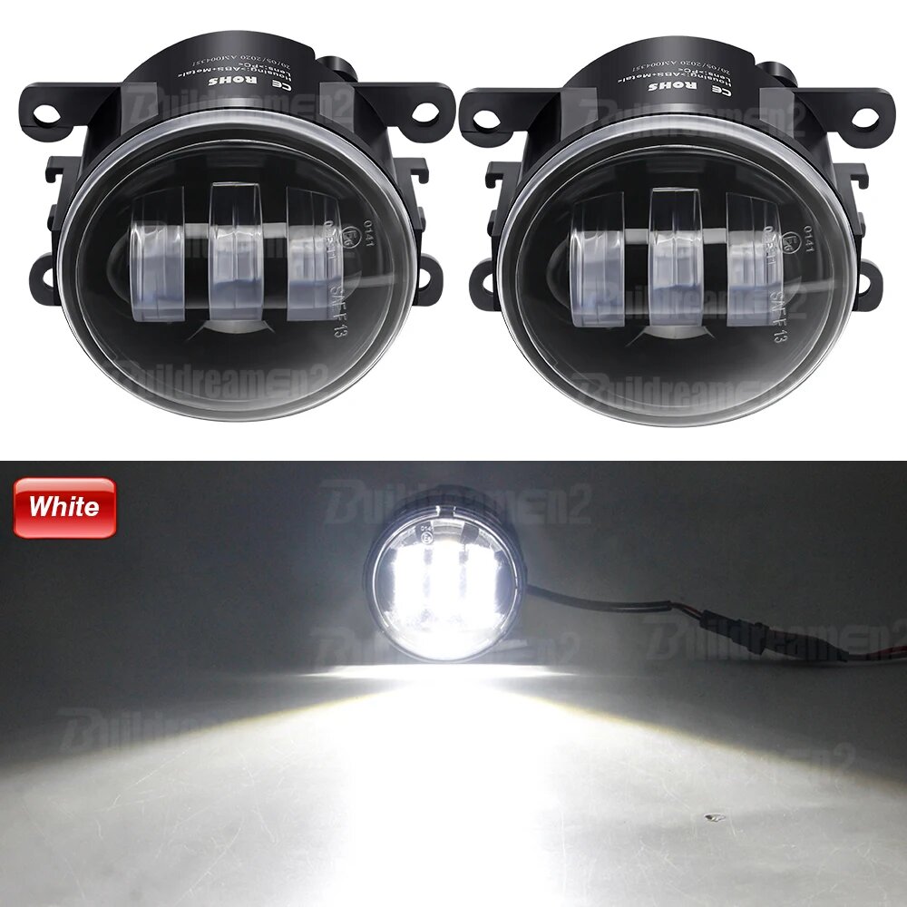Передняя противотуманная фара для автомобиля, 2 шт, 30 Вт, H11, зеркальные линзы, противотуманная фара DRL 12 В для Ford C-Max, Cmax, Grand C-Max 2/II, MPV 2010, 2011, 2012, 2013, 2014, 2015 Type 2 White