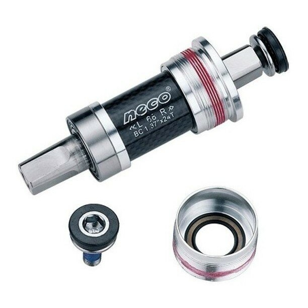 Каретка NECO B940CT, BSA, 68/116 мм, промподшипники, ось полая титан, чашки - алюминий, корпус - карбон