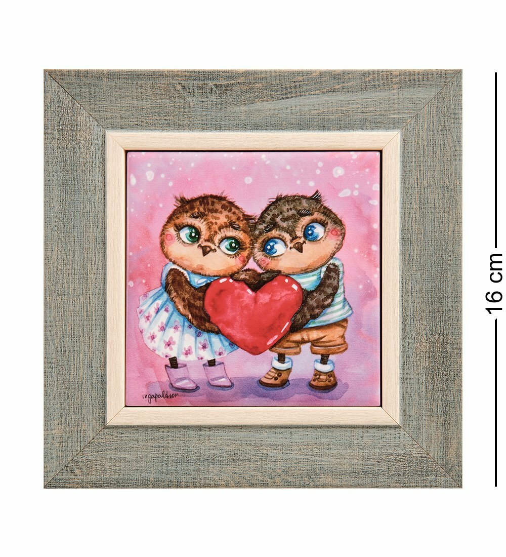 Панно керамическое 'Любовь навсегда' 10х10